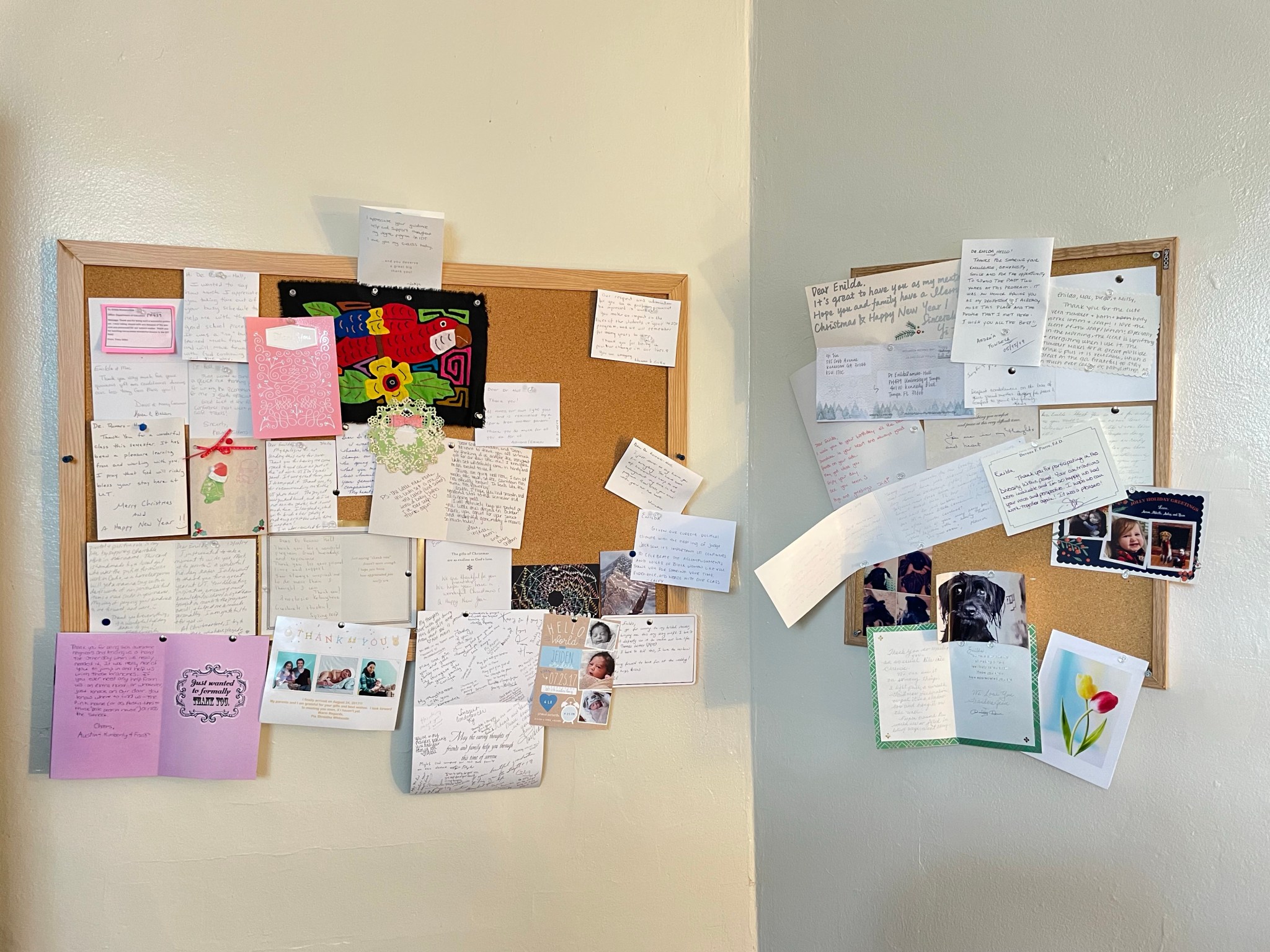 Everyone needs a “thank you card wall“ – Design Goodiness